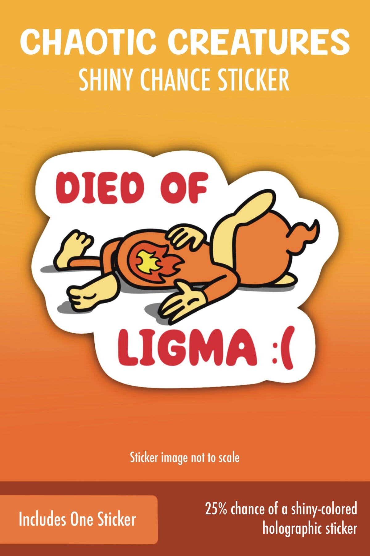 Chaotic Creatures 13 - Chance Sticker - Waterproof Weather Resistant M ...