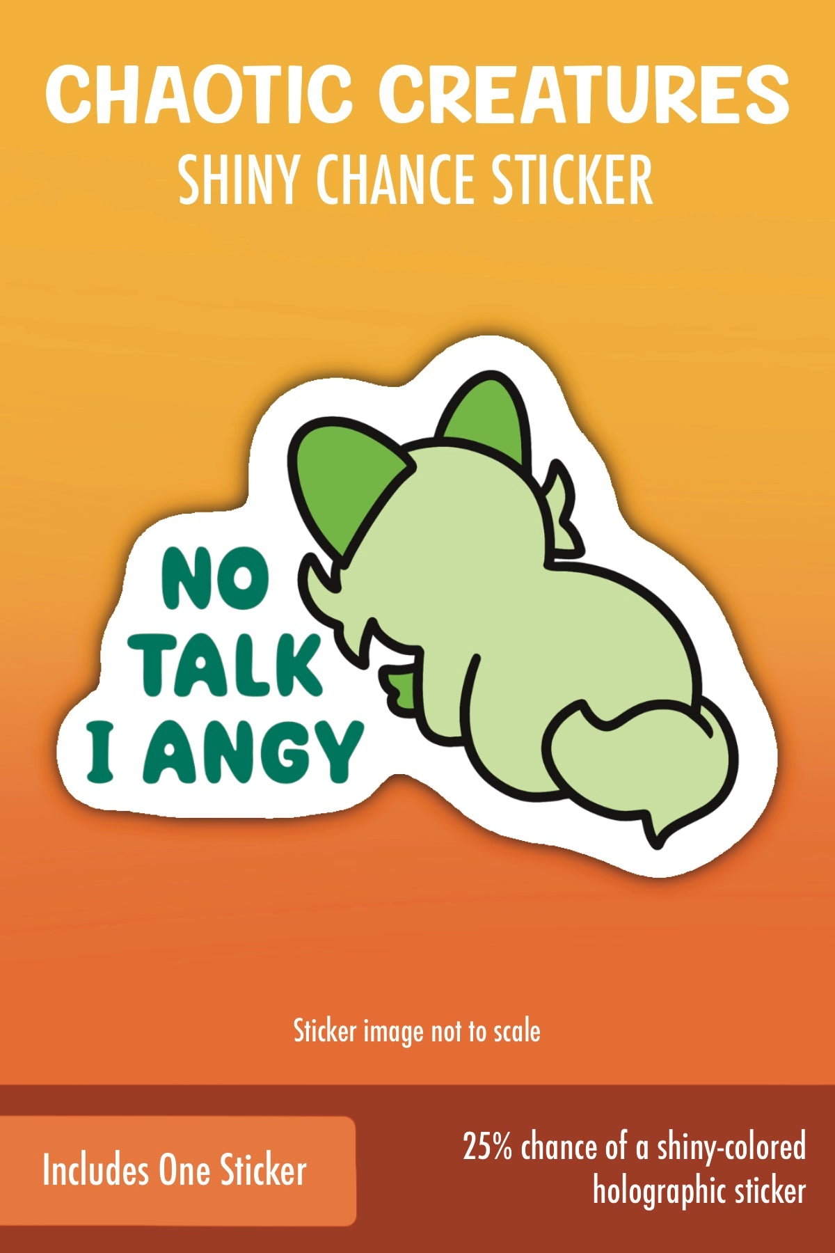 Chaotic Creatures 27 - Chance Sticker - Waterproof Weather Resistant M ...